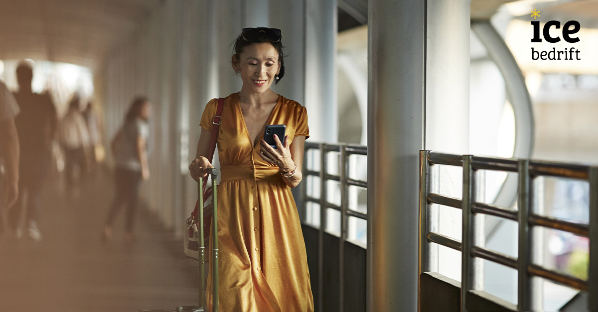 Bruk mobilen trygt i ferien - ice