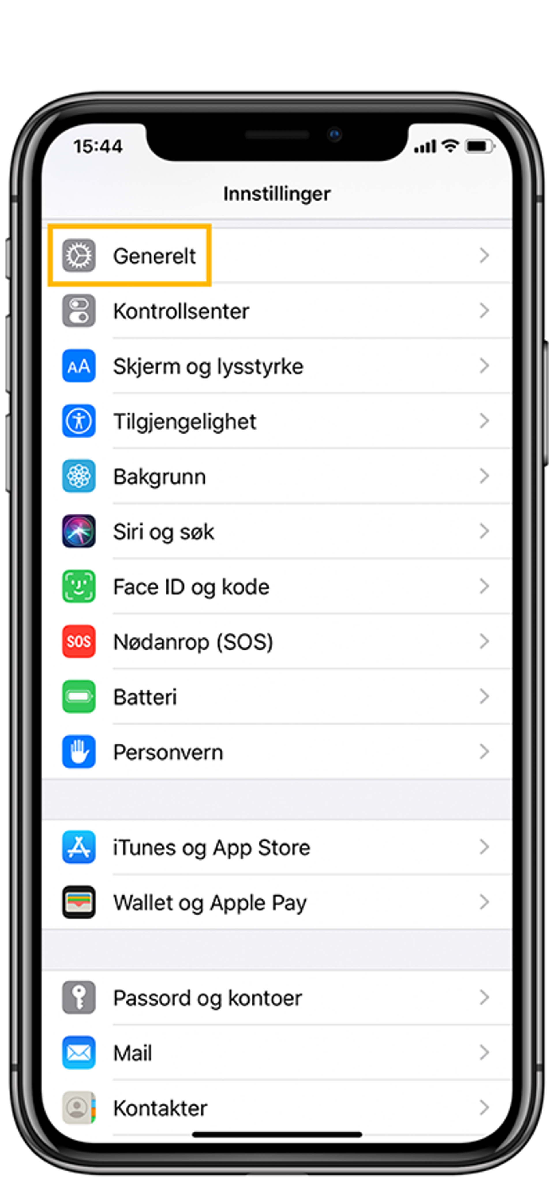 Data- og MMS-innstillinger på iPhone - ice
