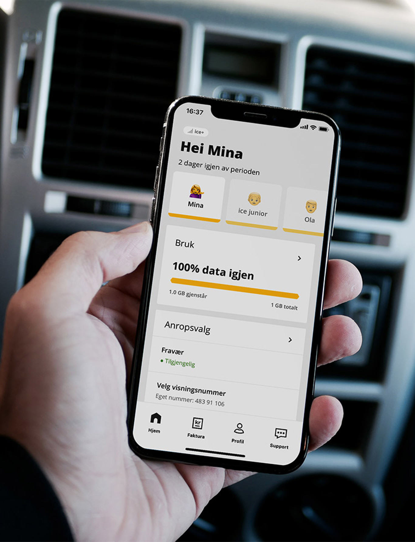 ice-appen, bedrift - ice