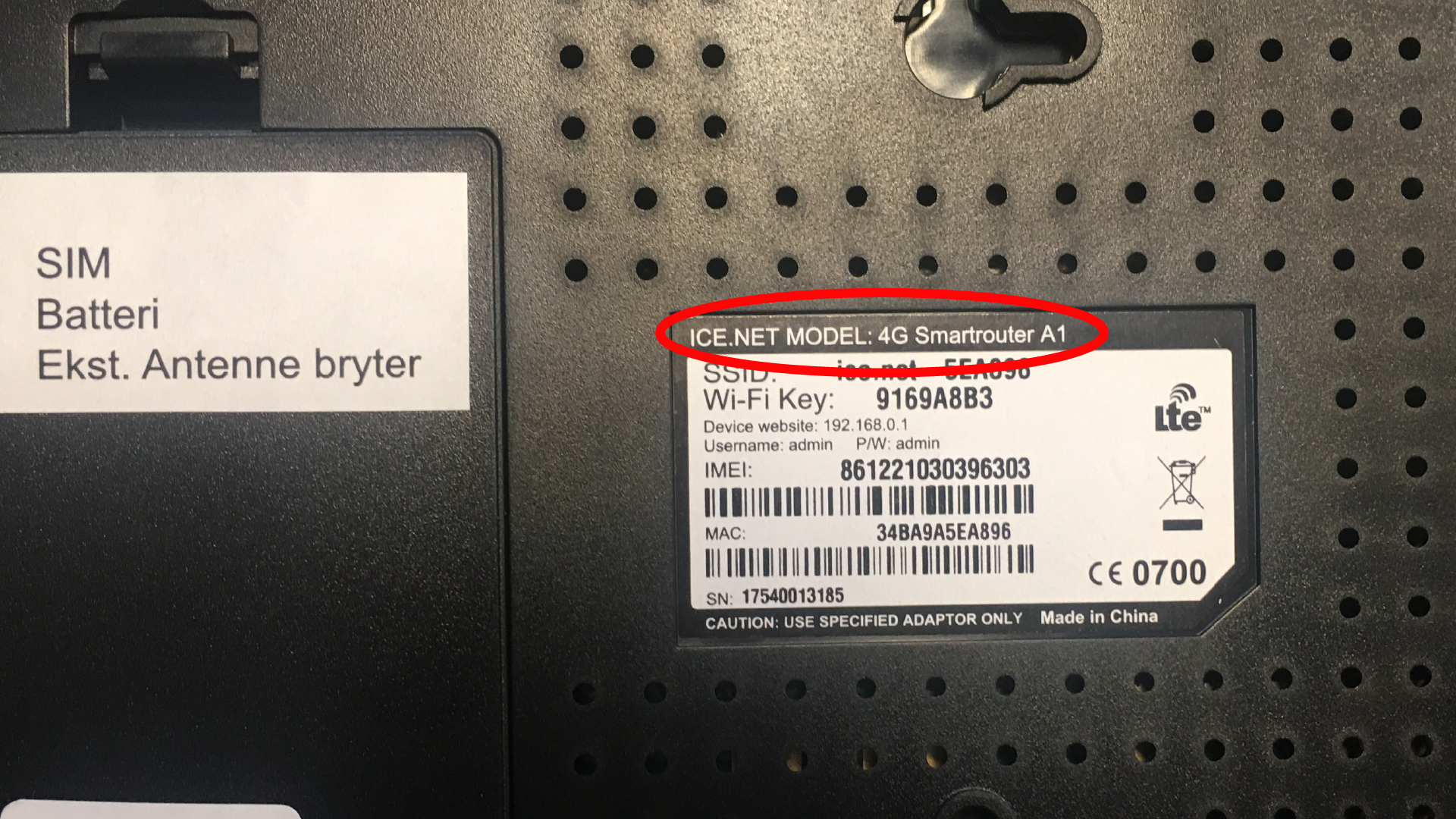 A1-rutere: Viktig informasjon - ice